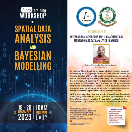 3-Day Training Workshop on Spatial Data Analysis and Bayesian Modelling